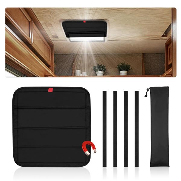 商品名: JEFLYM (リビー) 磁気RVウィンドウカバー、16インチ x 16インチ 防水 厚手 RVドアウィンドウシェードカバー、折りたたみ式磁気遮光ウィンドウカバー、RVブラインド、キャンピングカーアクセサリー、RVウィンドウトレー...