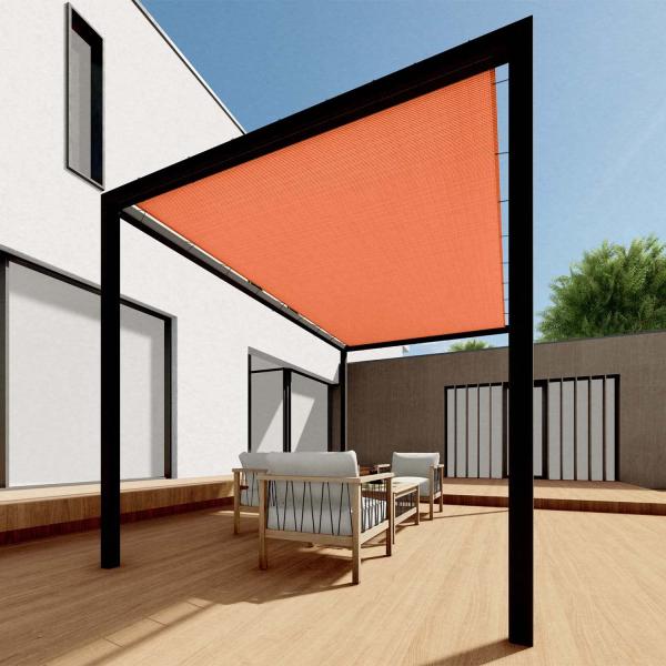 商品名:  SunnyRoyal 20'x30' Sun Shade Sail Straight Edge with Grommet Rectangle Canopy Awning Fabric Cloth Screen UV Block ...