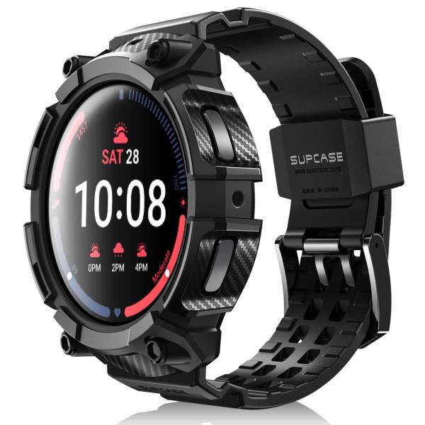 商品名: SUPCASE Galaxy Watch 5 Pro 45mm 2022 保護カバー 交換用バンド 衝撃吸収 バンドとケース一体 頑丈 時計バンド ブラック UBProシリーズ SUPCASE for Samsung Galaxy...