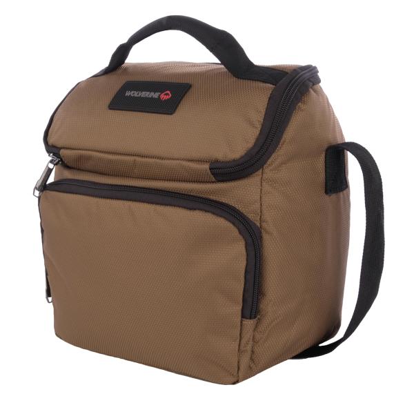 商品名: WOLVERINE 12缶ランチクーラー 工業グレードのネイルヘッドナイロン外装と大きな断熱コンパートメント付き Wolverine Lunch Cooler | Insulated | 12 Can Capacity | Por...