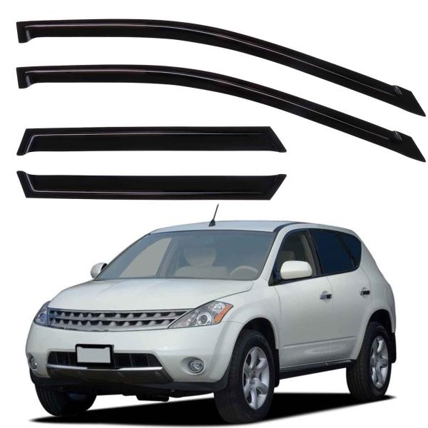 商品名: OCPTY ウィンドウバイザー 2003-2007 日産用 ムラーノテープオンレインガード サイドウィンドウウィンドディフレクター 4個 (フロント2個+リア2個) OCPTY Window Visors Fits for 200...