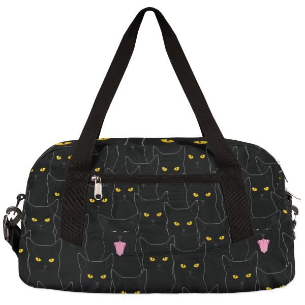 商品名:  Black Cat Halloween Kids Duffle Bag for Boys Girls Dance Bag,Cool Sport Gym Bags Overnight Travel Bags Teen Kids W...