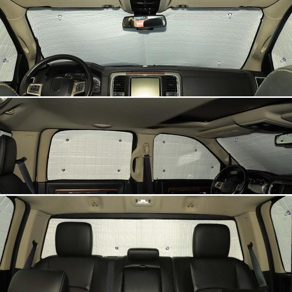 商品名: Jimen ダッジ・ラム 4ドア2010-2017、6個 車用フロントガラスシェード&amp;サイドウィンドウサンバイザー Jimen Compatible with Dodge Ram 4 Door 2010-2017, 6PC...