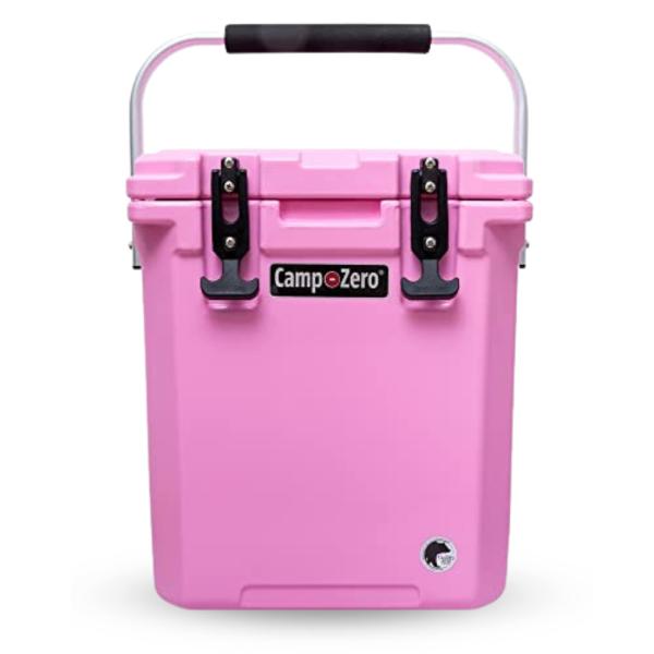 商品名: CAMP-ZERO 16L トールクーラー/アイスチェスト 成形カップホルダー2個 &amp; 折りたたみ式アルミニウムハンドル | 厚い壁 冷凍庫グレードのクーラー 安全なロックシステム &amp; 取り外し可能な仕切り付き (...