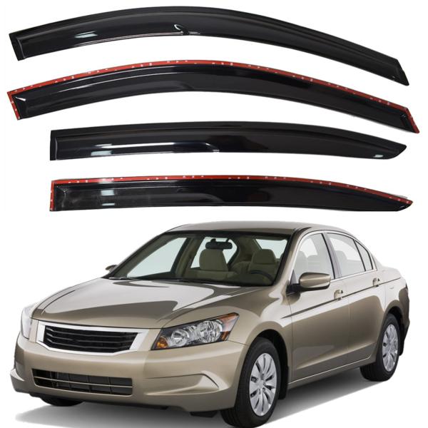 商品名: LABLT ウィンドウベントバイザー レインガードシェード 交換用 ホンダ アコード 4ドア セダン 2008 2009 2010 2011 2012 LABLT Window Vent Visor Rain Guard Shad...