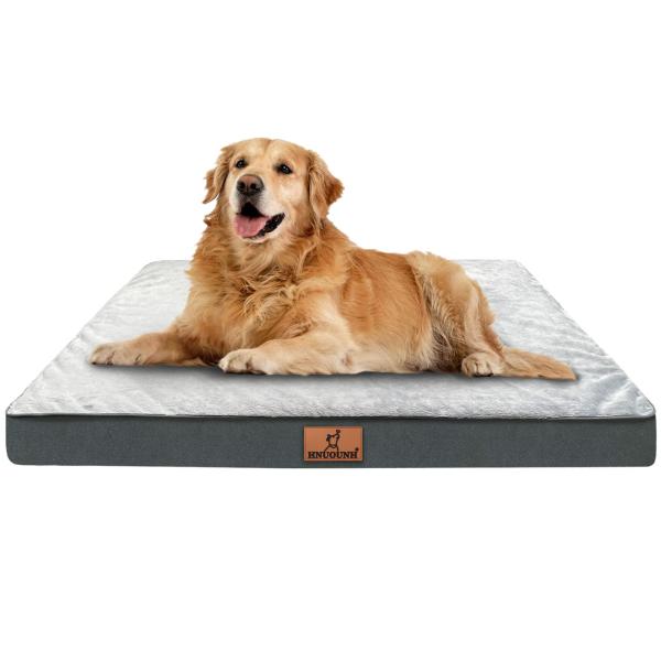 商品名:  HNUOUNH Orthopedic Dog Bed, Waterproof Dog Bed for Medium, Large and Extra Large Dogs, Egg Foam Pet Bed with Washa...
