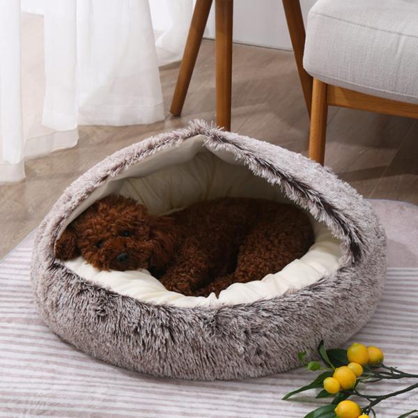 商品名:  SEDOXX Dog Bed Cat Bed Plush Round Cave Bed Donut Pet Bed for Small Medium Pets Kitten Puppy Indoor Fluffy Calming...