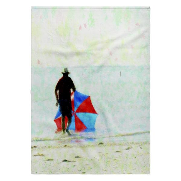 商品名:  3dRose 22x30 Bath Hand Pool Towel - Man Chasing Red Blue Beach Umbrella Impressionismブランド: 3dRose商品サイズ: 22x30 Bath...