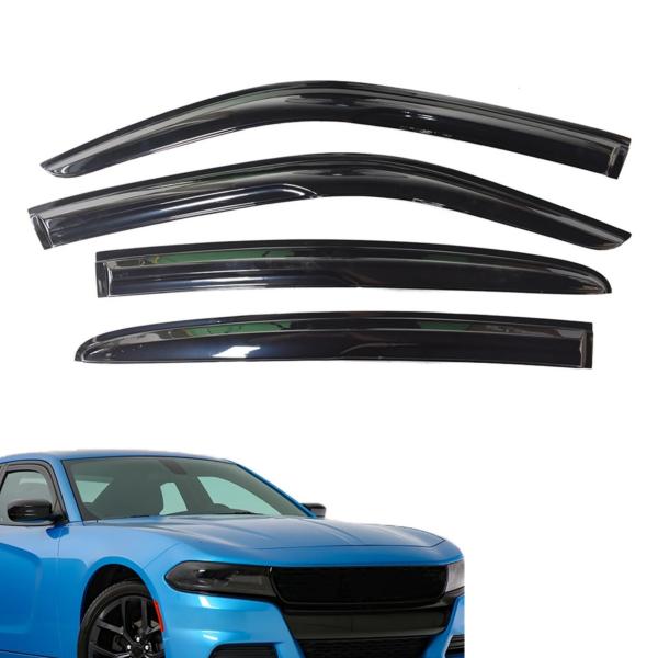 商品名: Silscvtt ウィンドウベントバイザー シェード 日除け 雨 ウィンドガード ディフレクターカバー アクリル 外側交換用 2011-2020 充電器用 Window Visors Shade Sun Rain Wind Gua...