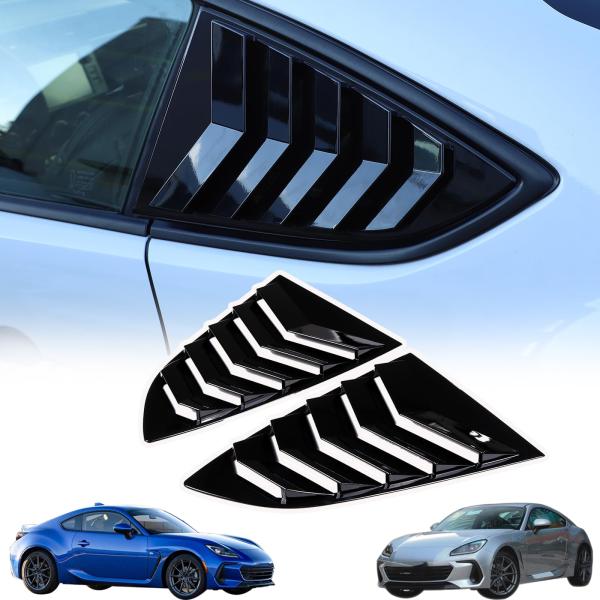 商品名:  Window Louvers Air Vent Grill Trim Compatible with Subaru BRZ ZD8,Toyota 86 GR86,Scion FR-S 2022-2025,Rear Side Wi...