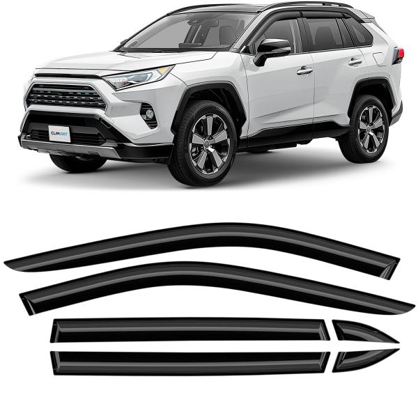商品名:  CLIM ART Incredibly Durable Rain Guards for Toyota RAV4 2019-2025, Original Tape-on Window Deflectors, Vent Deflec...