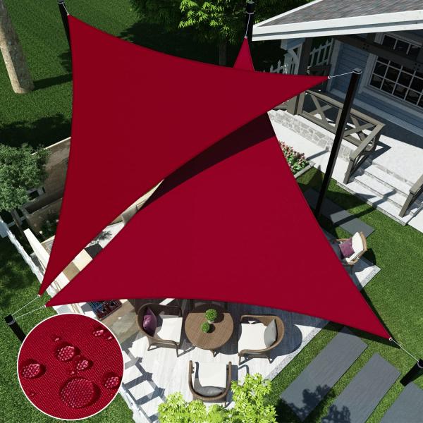 商品名:  ECOOPTS 5'x5'x5' Waterproof Sun Shade Sail Triangle Canopy Cover UV Blockage for Outdoor Patio Pergola Backyard Ga...