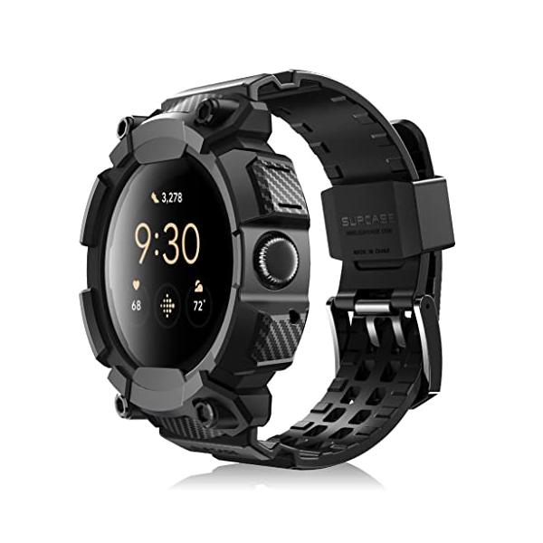 商品名: SUPCASE Google Pixel Watch 41mm用ケース バンド付き (Unicorn Beetle Pro)、[ミリタリーグレードの保護] [傷防止] 頑丈なメンズカバー 調節可能なストラップバンド付き Pixel...