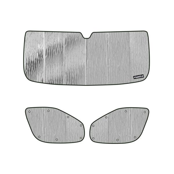 商品名: Pigenius ウィンドウサンシェード 2014-2022 Dodge Promaster用 プレミアム折りたたみ式サンシェード フルセット Pigenius Windshield &amp; Side Sunshade for...