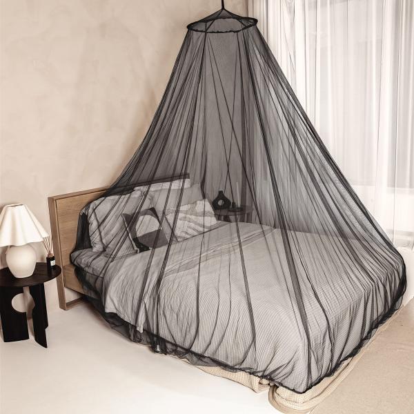 商品名: Black Mosquito Net for Single to King-Sized Beds ? 2 Openings or Fully-Enclosed Bed Canopy ? Conical Design for Dec...