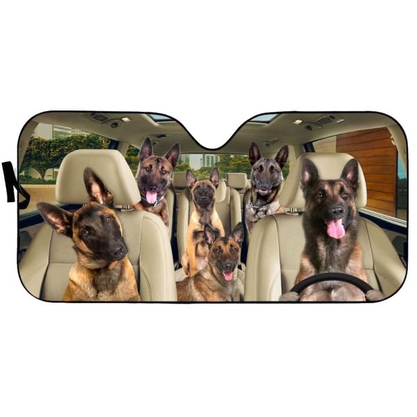商品名:  Windshield Sun Shade Malinois Car Window Sun Shade Sun Protection Keeps Your Vehicle Cool and Damage Free Easy to ...