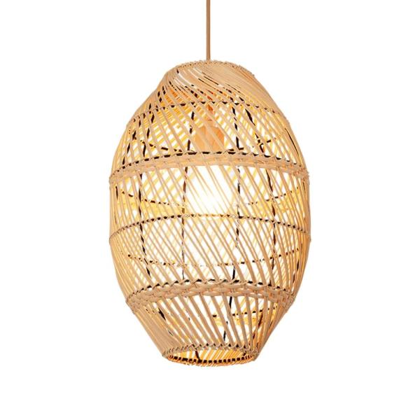 商品名:  LQZCXMF Rattan Pendant Light Fixture Wicker Chandelier Lampshades Bamboo Basket Lamp Shade Hanging Lamp Bamboo Cei...