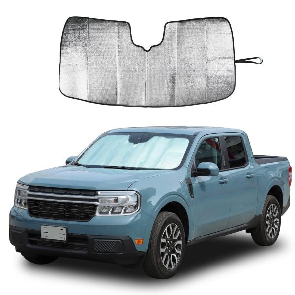 商品名: Fgtagtal フロントガラス サンシェード フォード レンジャー マーベリック 2022年用 折りたたみ式車用サンシェード フロントウィンドウ用 自動サンプロテクションバイザー 紫外線をブロック 車を涼しく保ちます 1個 Wi...