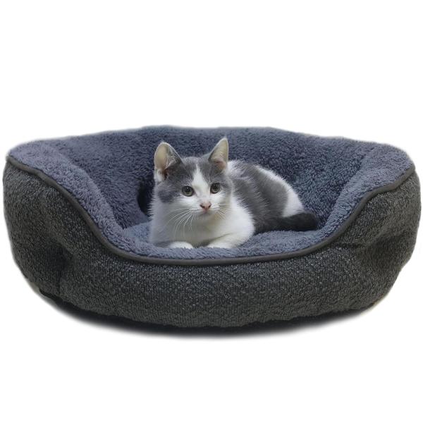 商品名: Laojin Balhen 猫ベッド (大) Dog Bed for Medium Size Dog, Cat Beds for Indoor Cats, Cute Round Washable Dog Bed with Anti...