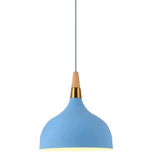 商品名:  9-Inch Wood Pendant Light Matte Multicolor Hanging Lamp Kitchen Island Light Fixtures Adjustable Cord Ceiling Lamp...