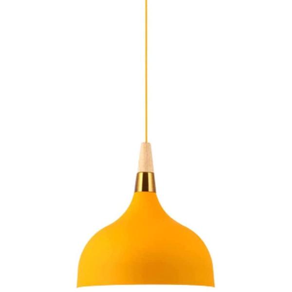 商品名:  9-Inch Wood Pendant Light Matte Multicolor Hanging Lamp Kitchen Island Light Fixtures Adjustable Cord Ceiling Lamp...