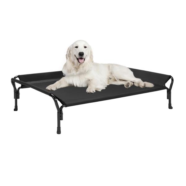 商品名:  Veehoo Cooling Elevated Dog Bed, XL Raised Pet Cot with Guardrail &amp; Slope Headrest, Durable Breathable Teslin ...