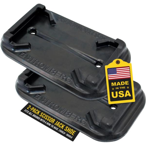 商品名: Stromberg Carlson シザージャックシューズ 2パック ? ジャッキパッド 取り付けられる ? 成形EPDMラバーパッド 排水穴付き ? RVとキャンパー用シザージャックパッド ? 米国製 Stromberg Car...