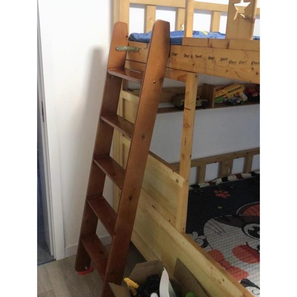 商品名:  HAIXHX 39.5"/ 69" Tall Bunk Bed Ladde, Wooden Non-Slip Dorm Twin Bed Replacement Ladder, Attic Ladder for Top Camp...