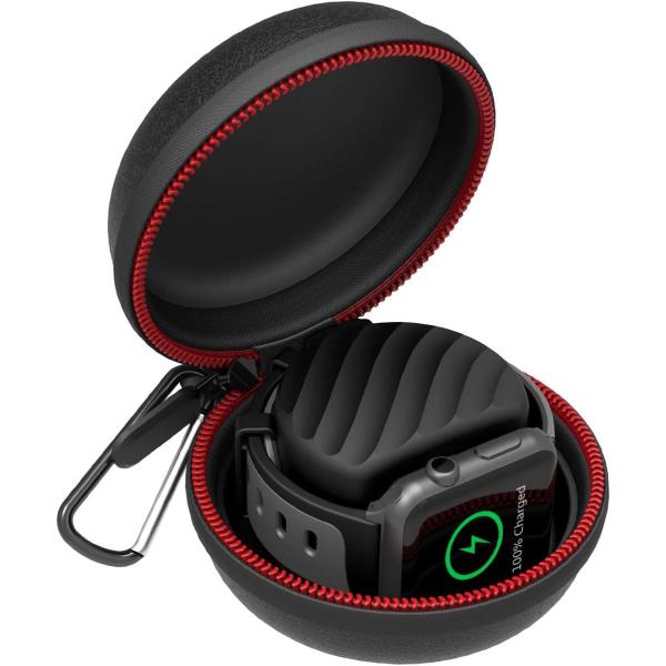 商品名: EMallee Galaxy Watch 7 充電器ホルダー、EMallee ポータブルキャリーバッグ 保護ストレージケースと充電器 Samsung Galaxy Watch 7 6 5 Pro/Watch 4 Classic/W...