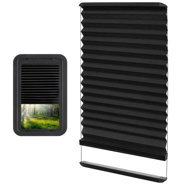 商品名: RV 薄型プリーツシェード交換用 Lippert Prepped Entry Door/Thin Shade Ready Lippert エントリドア、30.5 cm x 53.3 cm RV ウィンドウブラインド キャンピングカ...