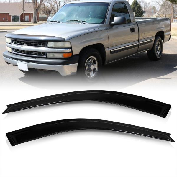 商品名:  AJP Distributors 2PC Tape-On Side Window Visor Rain Guard Sun Shade Vent Aero Wind Deflector Compatible/Replacemen...