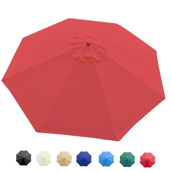 商品名:  Plerile 6.6ft/9ft/10ft Parasol Replacement Canopy Umbrella Cover, 6 Ribs/8 Ribs Sun Umbrella Replacement Cloth, Ca...