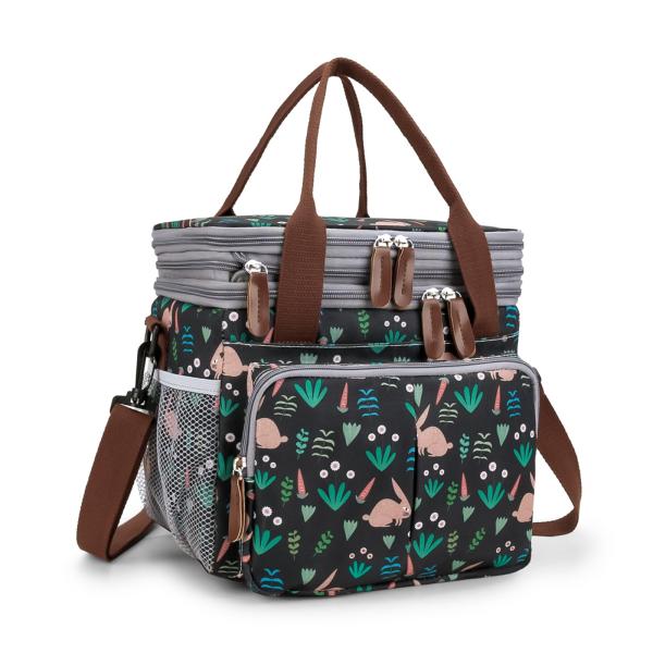 商品名: MOV COMPRA ランチバッグ レディース メンズ ダブルデッキ 拡張可能 ランチボックス 大型ランチバッグ 漏れ防止 ランチボックス クーラーバッグ (ウサギ) MOV COMPRA Lunch Bag for Women ...