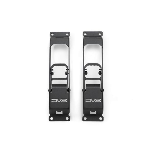 商品名:  Hinge Mounted Steps for The 2007-2025 Jeep Wrangler JK/JL &amp; 2020-2025 Jeep Gladiator JT | Pair | Quick Roof Ac...