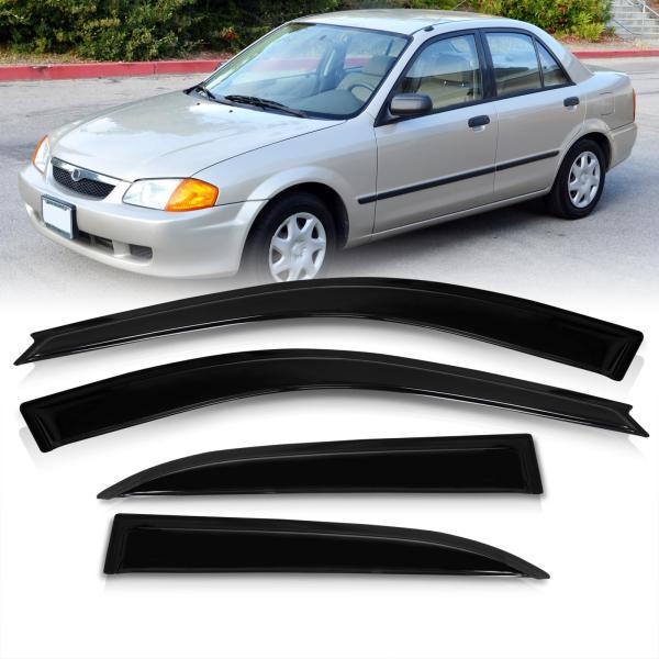商品名:  AJP Distributors JDM 4PCS Tape-On Side Door Window Visor Rain Guard Sun Shade Vent Aero Wind Deflector Shield Comp...