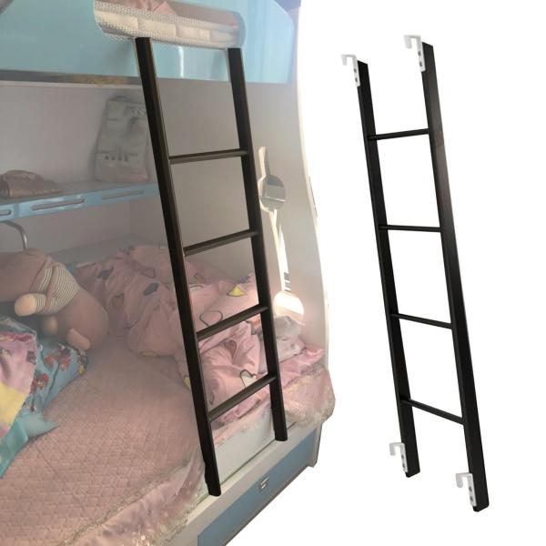 商品名:  Black Bunk Bed Ladder with Hooks, Space Saving Camper RV Bunk Ladder, Portable Metal Step Ladders for Home Shcool ...