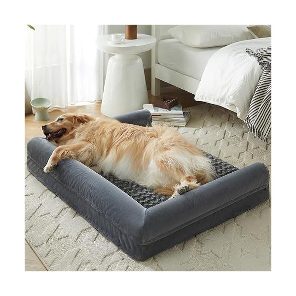 商品名:  LNSSFFER Washable Dog Beds for Extra Large Dogs, XL Orthopedic Dog Sofa Bed with Removable Cover &amp; Waterproof ...