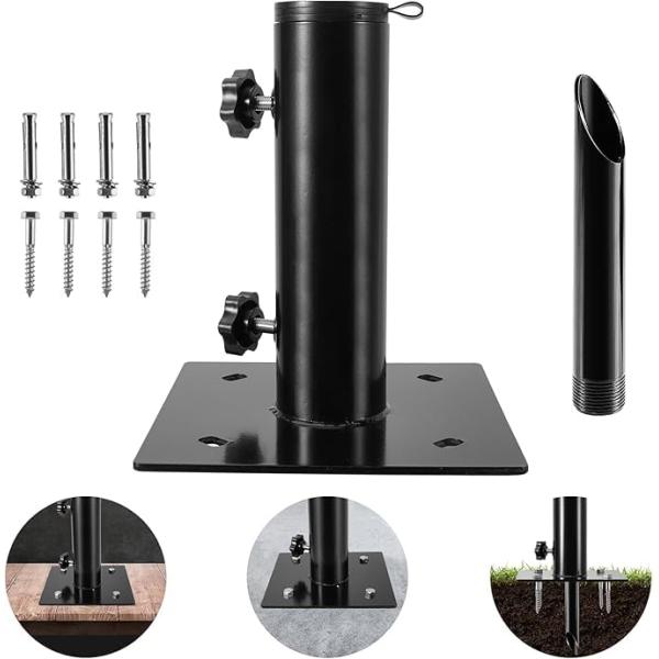 商品名:  Yaocom 2 Pack Patio Umbrella Stand Umbrella Base for Outside Heavy Duty Table Umbrella Clamp 8.1 x 7.1 x 7.1 Inch ...