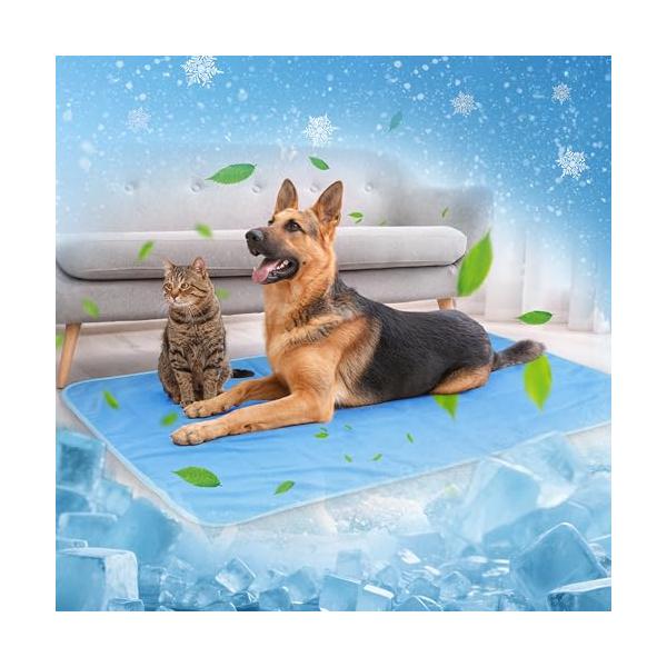 商品名:  Kritter Planet Waterproof Cooling Dog Mat, Soft Pet Blanket for Summer, Lightweight Outdoor Mat, Reversible Furnit...