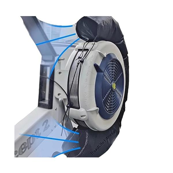 商品名: Rower ファンバッグ (エアフローガイド冷却カバー) Concept 2 ローイングマシンの代替品 モデル:C、D、E Rower Fan Bag (Airflow Guide Cooling Cover) Replaceme...