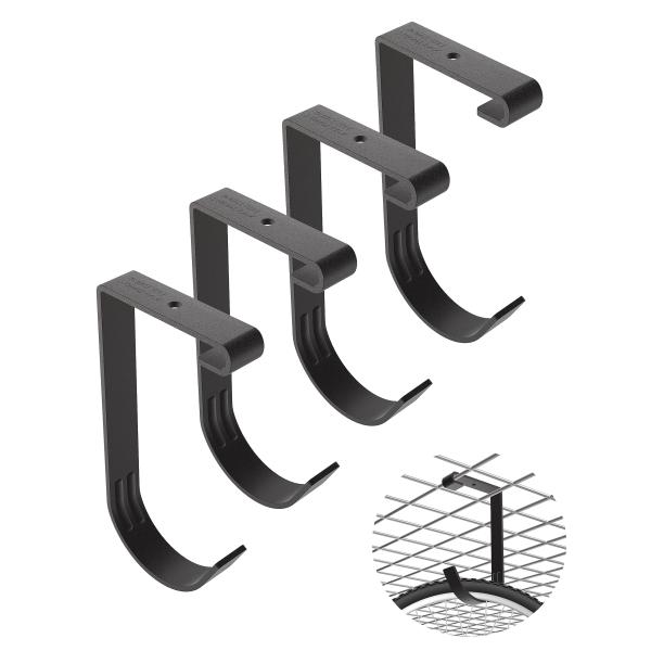 商品名: NACETURE 収納フラットフック 4個パック Bike Hooks for Garage Ceiling Mount Rack ? Heavy Duty 4X8 Overhead Garage Storage Rack for...