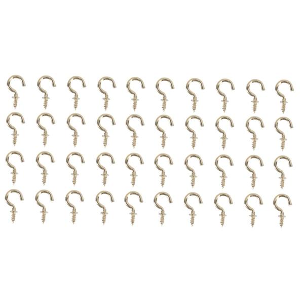 商品名:  Zerodeko 40pcs Copper Plated Metal Screw-in Ceiling Hooks Heavy Duty Cup Hooks for Hanging Clothes Easy to Install...