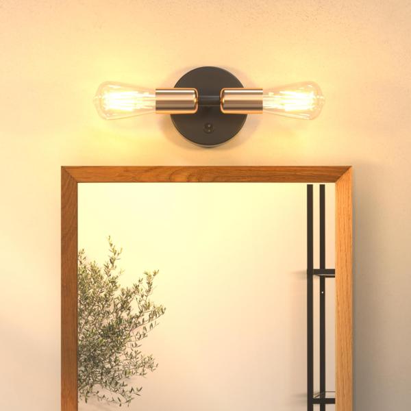 商品名:  Bonlux 12 Volt Interior Vanity Light Fixture, RV Wall Sconce with On/Off Switch, Semi-Flush Mount, Bathroom Vanity...