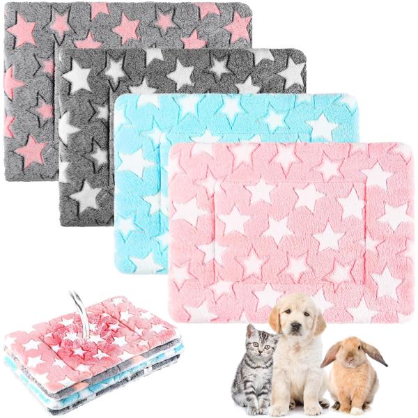 商品名:  Haull 4 Pcs Waterproof Guinea Pig Bedding Winter Guinea Pig Plush Cage Liners Soft Dog Cat Bed Mat Reversible Cozy...