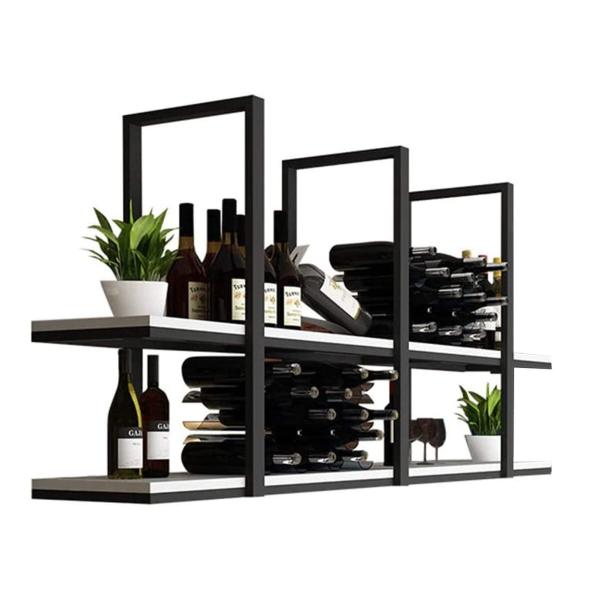 商品名:  Ceiling Shelf - 2 Tier Ceiling Hanging Wine Glass Holder, Kitchen Hanging Storage Rack, Wall Mounted Solid Wood Wi...