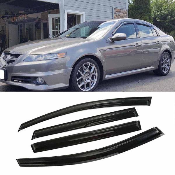 商品名:  Window Deflector Mugen Style Dark Smoke Fit for 2004 2005 2006 2007 2008 ACU.ra TL Sedan Tape-on Window Visors Ven...