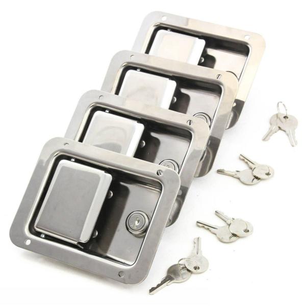 商品名:  4 Pack Toolbox RV Handle Latch Stainless Steel Tool Box Latch Paddle Lock for Trailer Door Camper RV ATV Truck Bed...