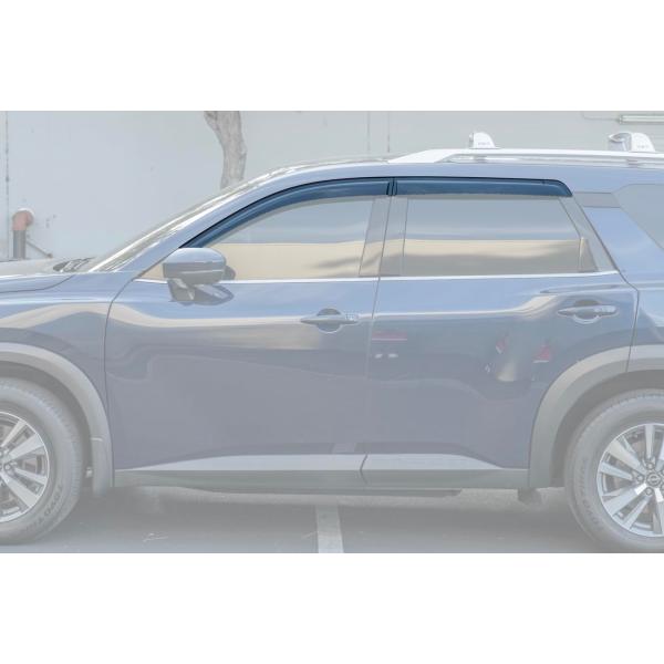 商品名:  Replacement for 2022-Present Nissan Pathfinder Models | EOS Visors JDM Tape-On Style Side Vents Window Visor Rain ...