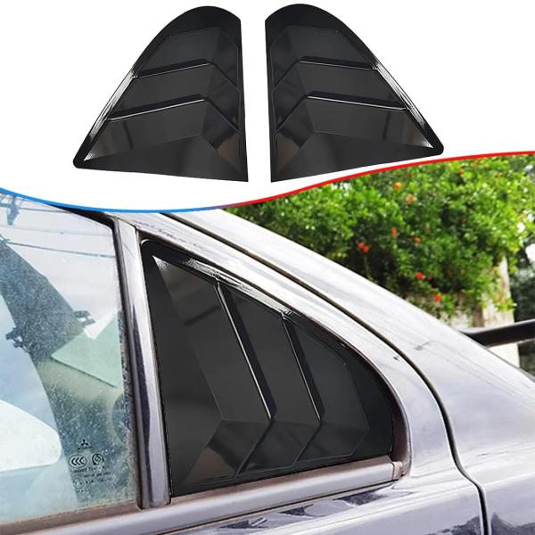 商品名: MUXEE 2個 リアサイドウィンドウルーバー エアベント スクープシェード カバーブラインド トリム 三菱ランサーエボリューション X 2008 2009 2010 2011 2012 2013 2014 2015 2016 2...