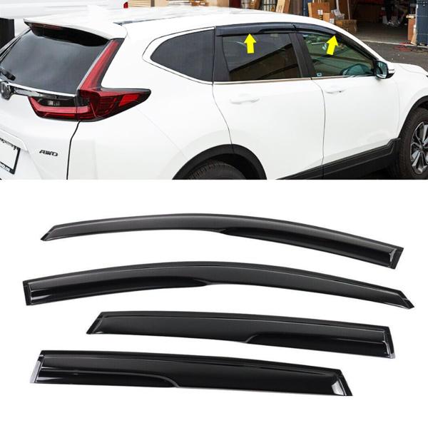 商品名:  4PC Window Deflector Dark Smoke Mugen Style Compatible with 2012 2013 2014 2015 2016 H0nda CR-V EX-L EX LX SE i-St...